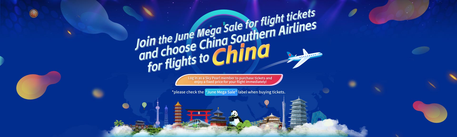 Join the June Mega Sale for flight tickets and choose China Southern ...