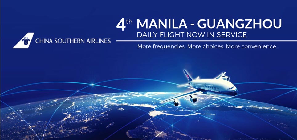 New Daily Flight： MANILA-GUANGZHOU